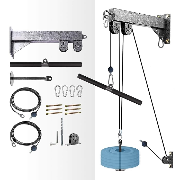 Buy MARSAFIT Wall Mounted LAT Pulldown Machines with LAT Pulldown Bar ...