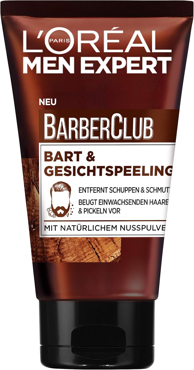 L'Oréal Men Expert Barber Club Beard & Face Scrub 100ml : Amazon.co.uk ...