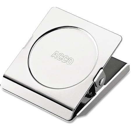 Amazon.com : ACCO Square Magnetic Clip, 1 3/4-Inch Size, Medium, 12 Per ...