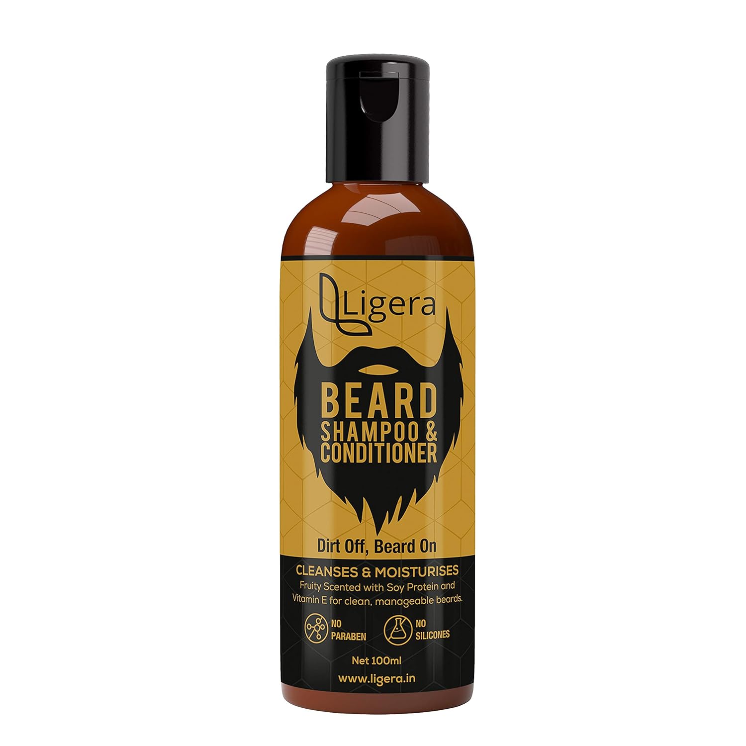 Ligera Beard Shampoo Plus Conditioner with Soy Protien, Aloe Vera and ...