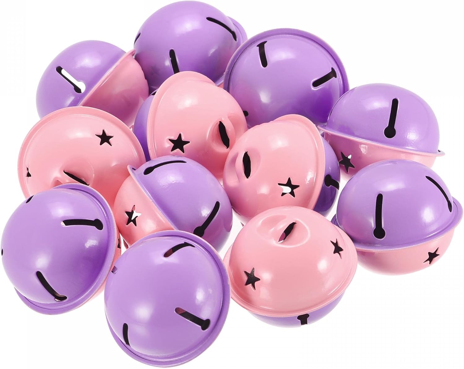 Amazon.com: uxcell Jingle Bells, 64pcs 40mm Colorful Craft Christmas ...