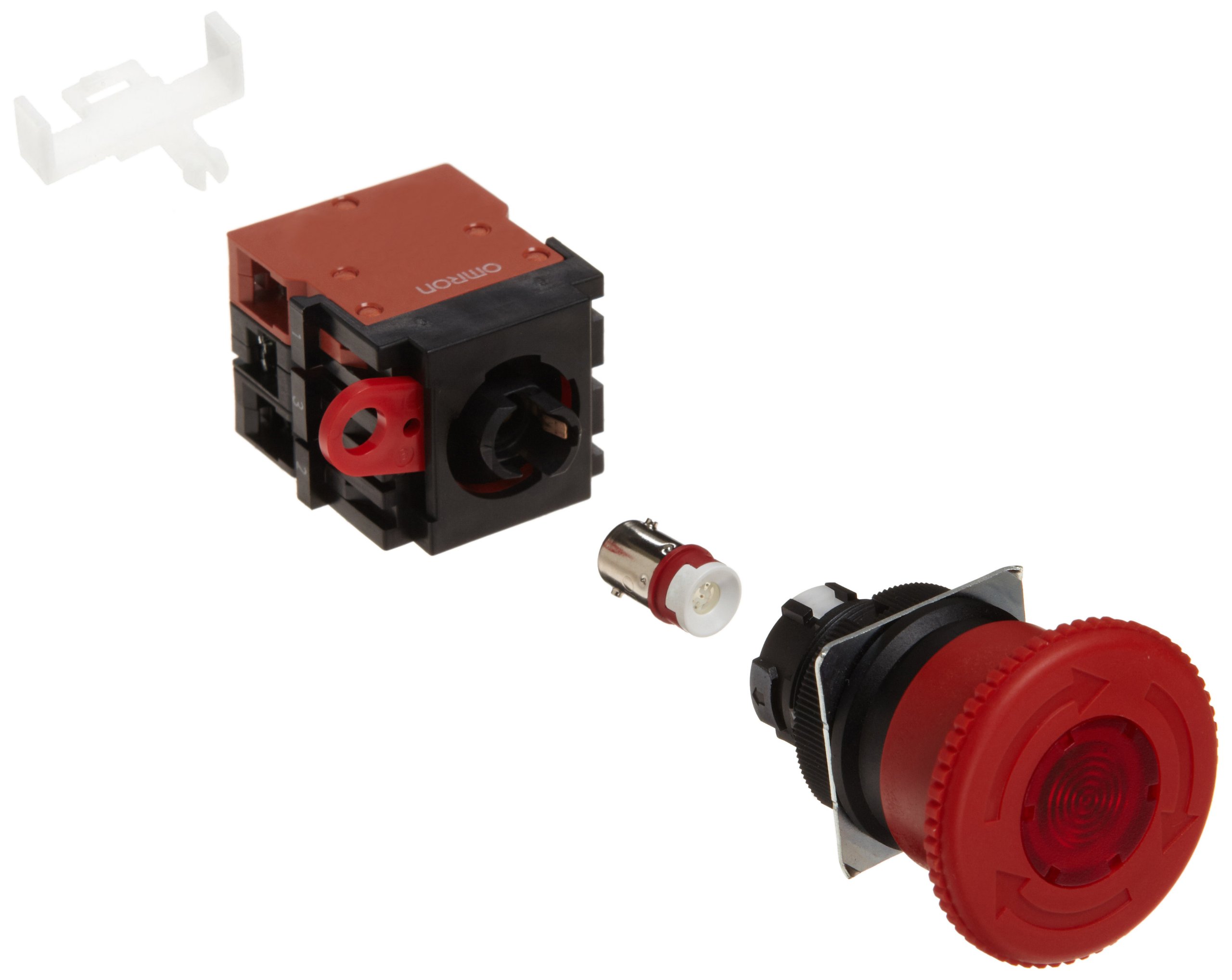 Buy Omron A22EL-M-24A-11 Emergency Stop Operation Unit and Switch, Screw Terminal, IP65 Oil ...