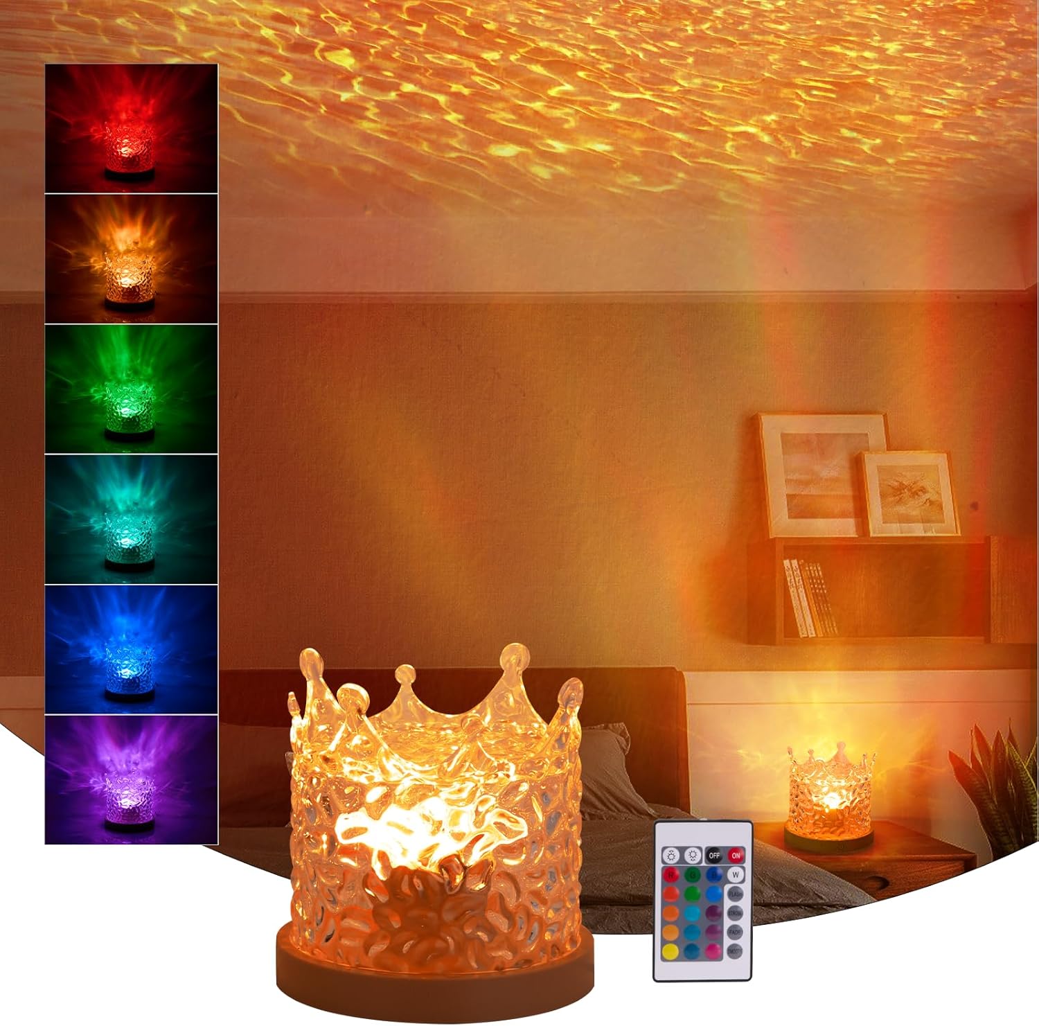 Ocean Wave Light, 16 Color LEDs for Indoor Starry Night & Aurora Effect ...