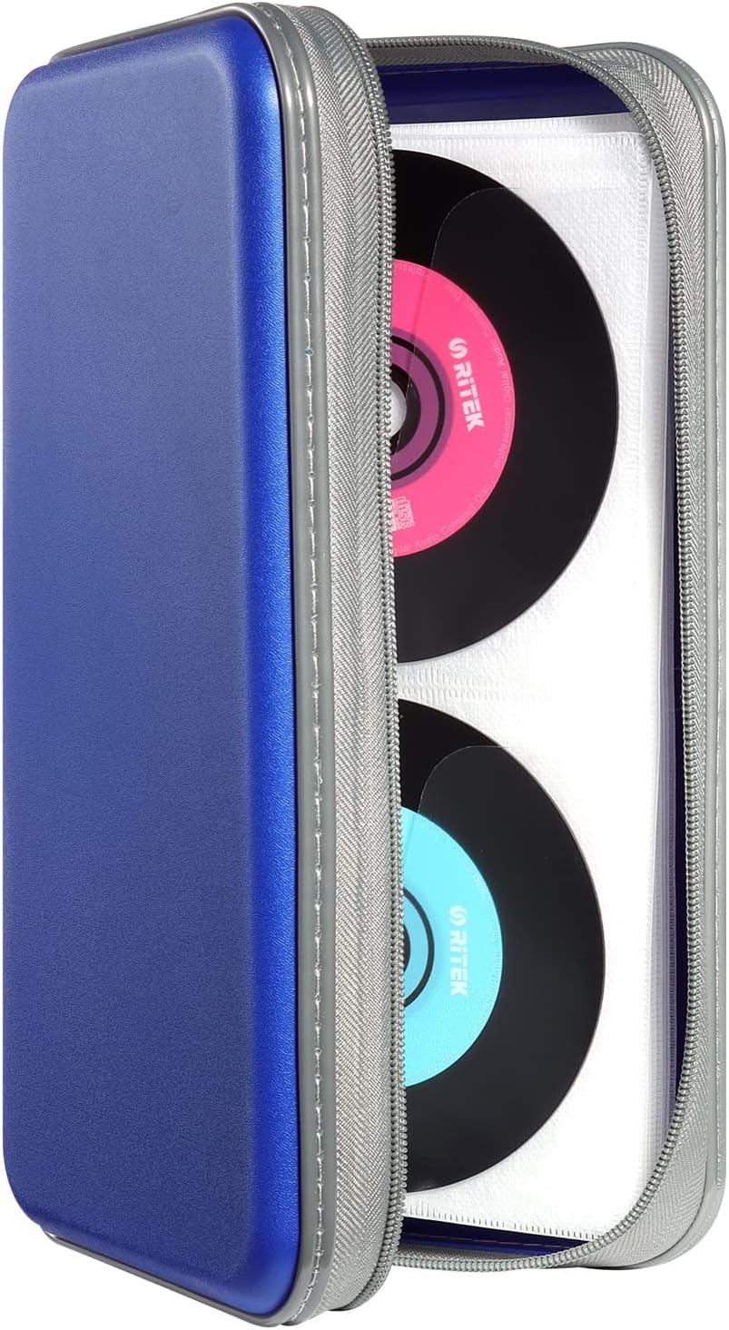 Hama CD Wallet for 104 Discs | CD/DVD/Blu-Ray | Folder for Storage ...