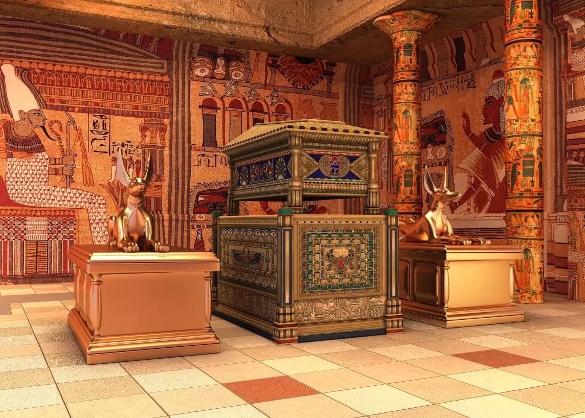 Amazon.com : BELECO 15x8ft Fabric Ancient Egypt Palace Backdrop ...