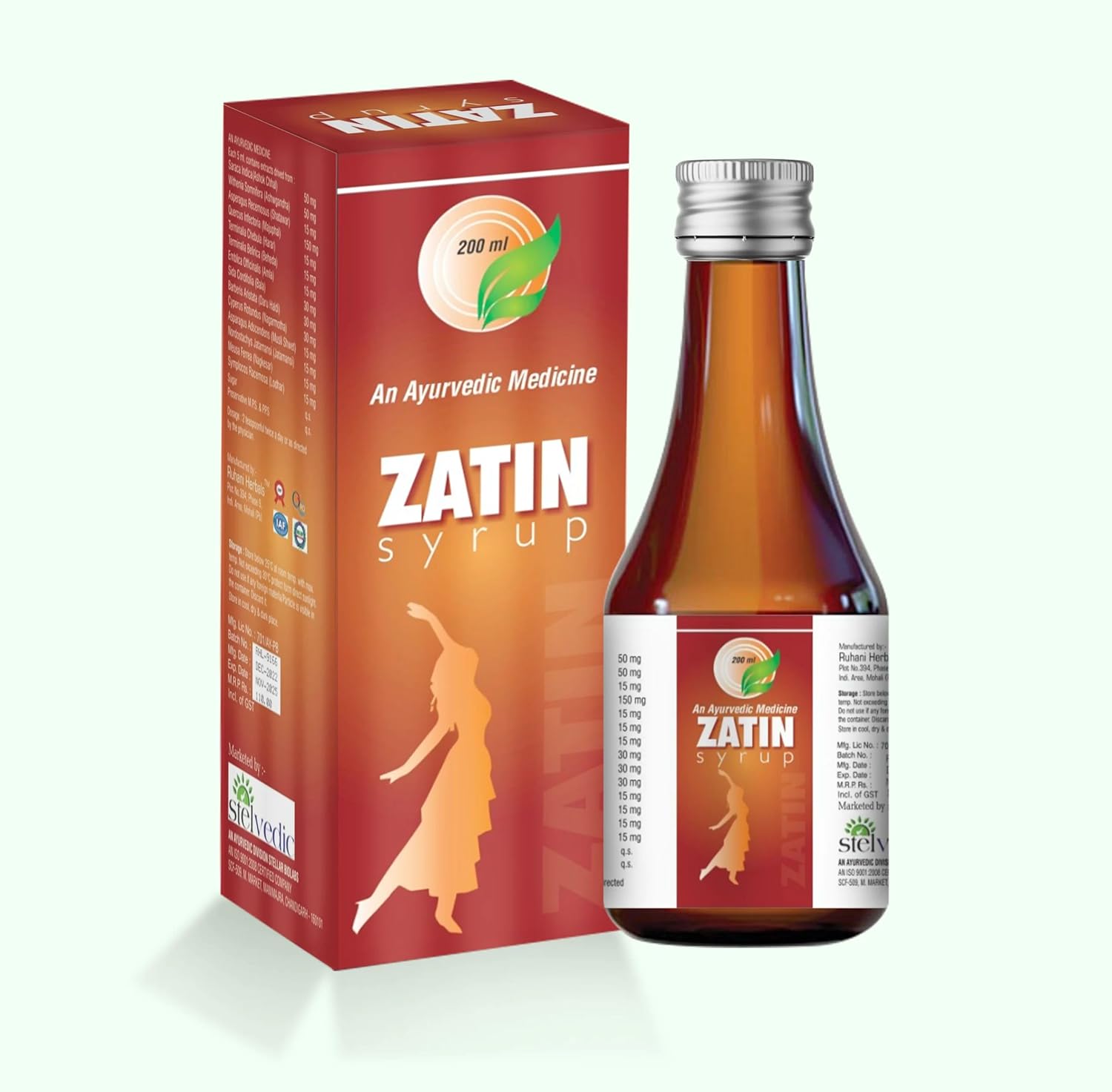 Buy AYURVEDIC ZATIN SYRUP | STELVEDIC Online at Low Prices in India ...