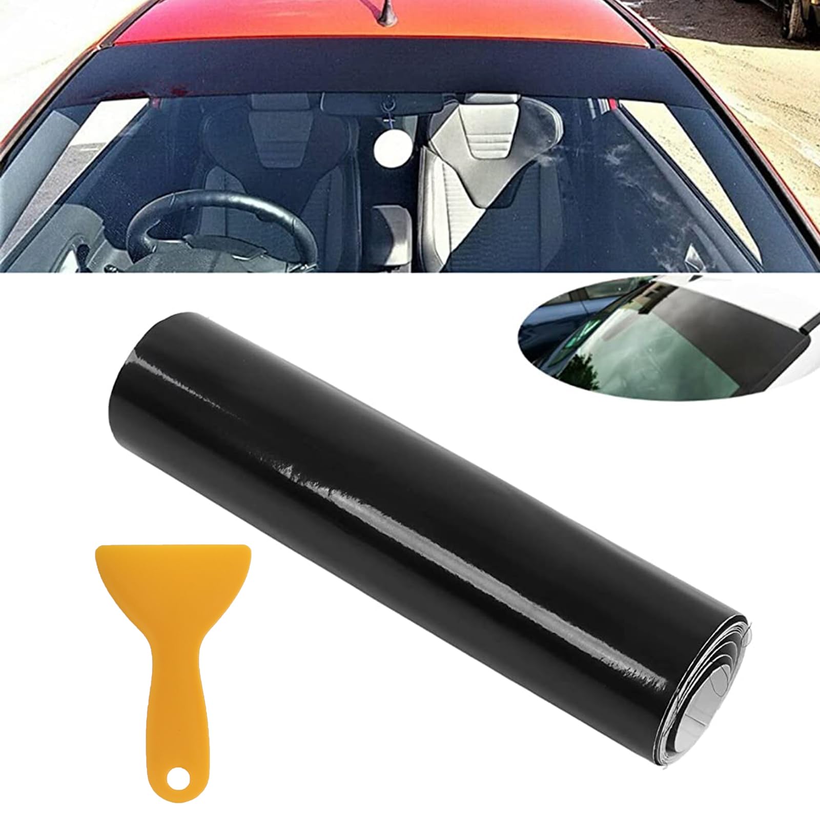 Windscreen Sunstrip Decal, 140 x 20cm Universal Pvc Car Windshield ...