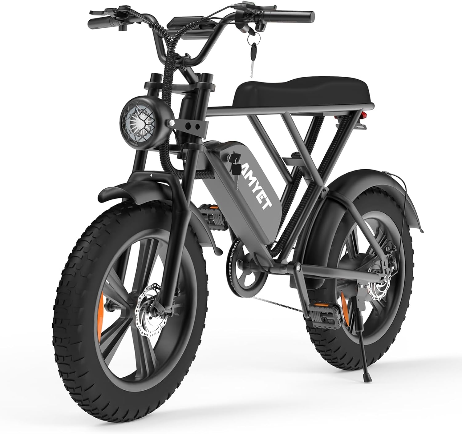 Amazon.com : AMYET G60 Electric Bike for Adults, 20" Fat Tire Electric Bike, 1000W/Peak 1500W ...