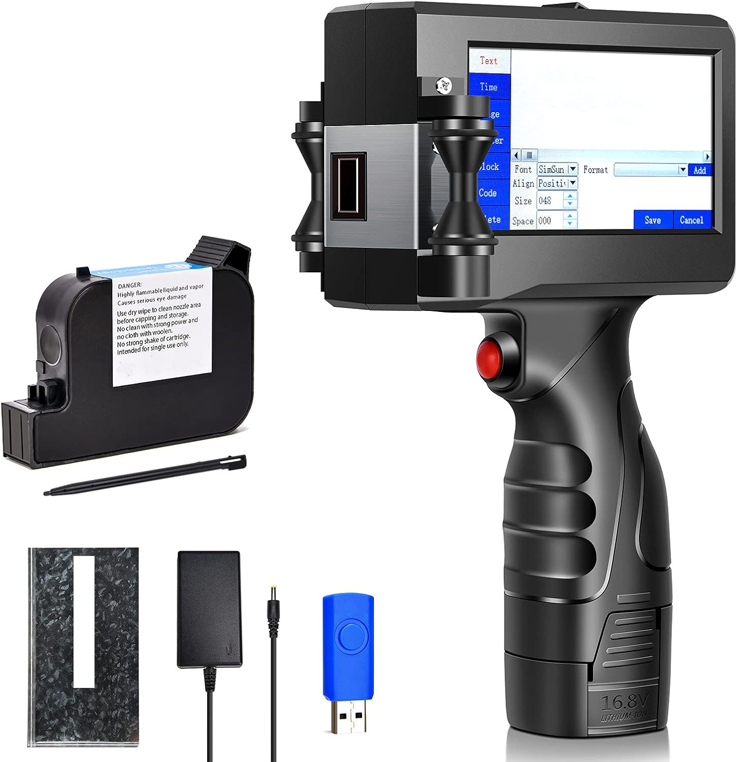 Amazon.com : TooTwo Handheld Printer, Portable Labeler 4.3 Inch Inkjet ...