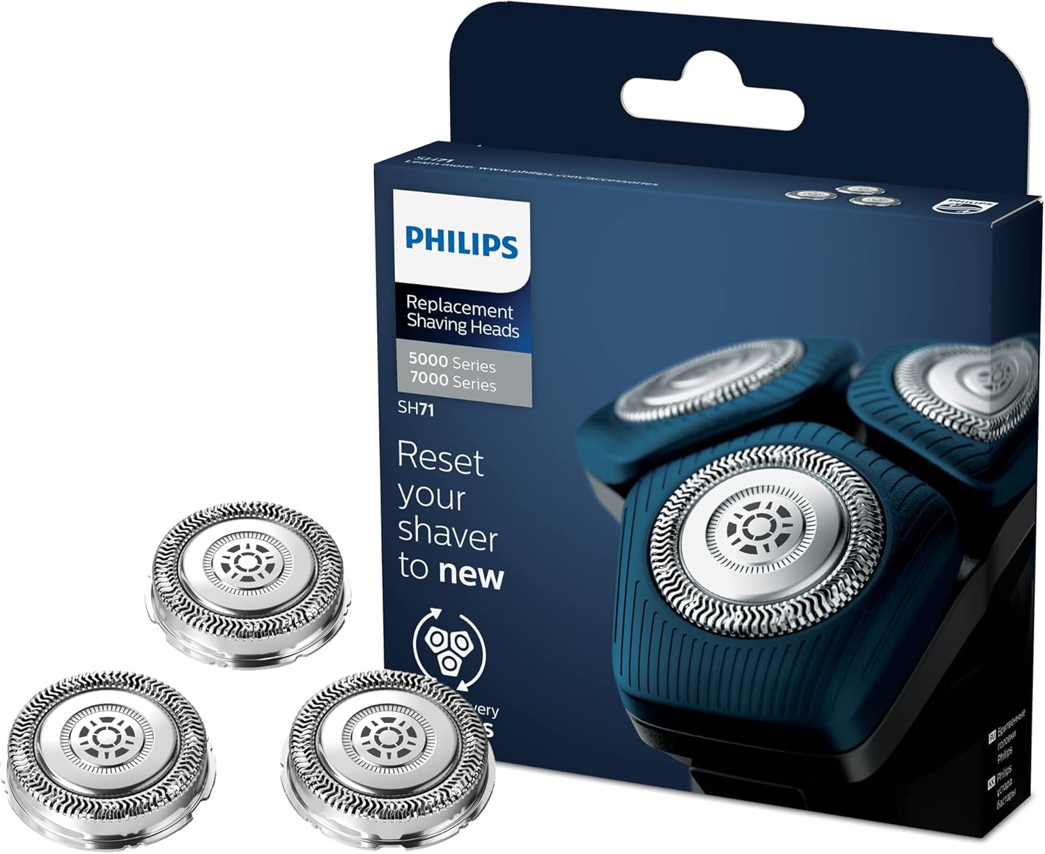 PHILIPS Replacement Electric Shaver Heads Compatible with Series 7000 ...