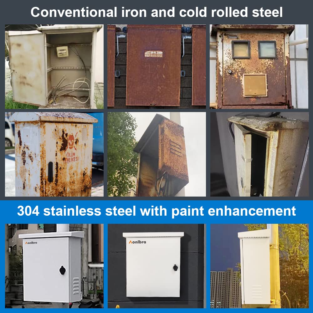 Snapklik.com : 304 Stainless Steel Electrical Box Enclosure 20 X 16 X 8 ...