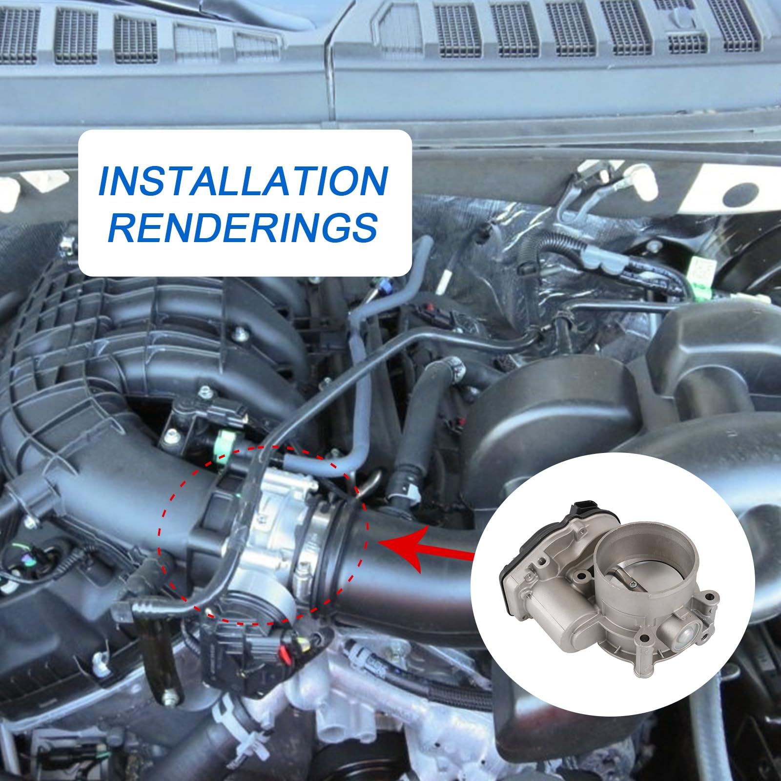 Throttle Body New Electronic Compatible With Ford F150 2011... Throttle ...