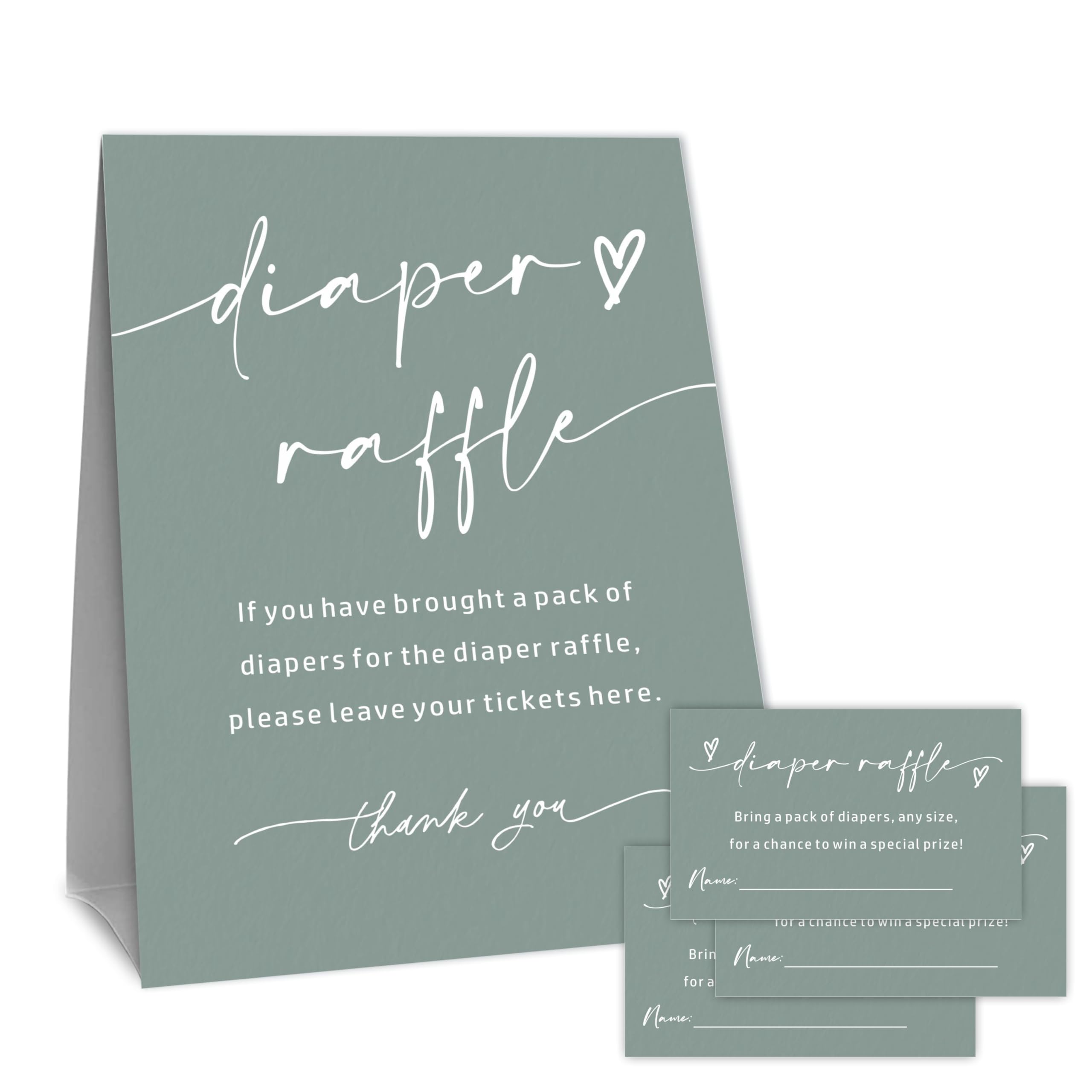 Amazon.com: Baby Shower Diaper Raffle Game Set, Baby Announcement, Baby ...