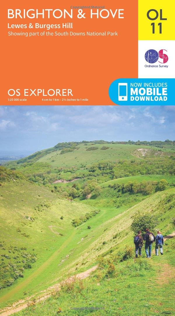 Brighton & Hove, Lewes & Burgess Hill (OS Explorer Map) : Ordnance ...