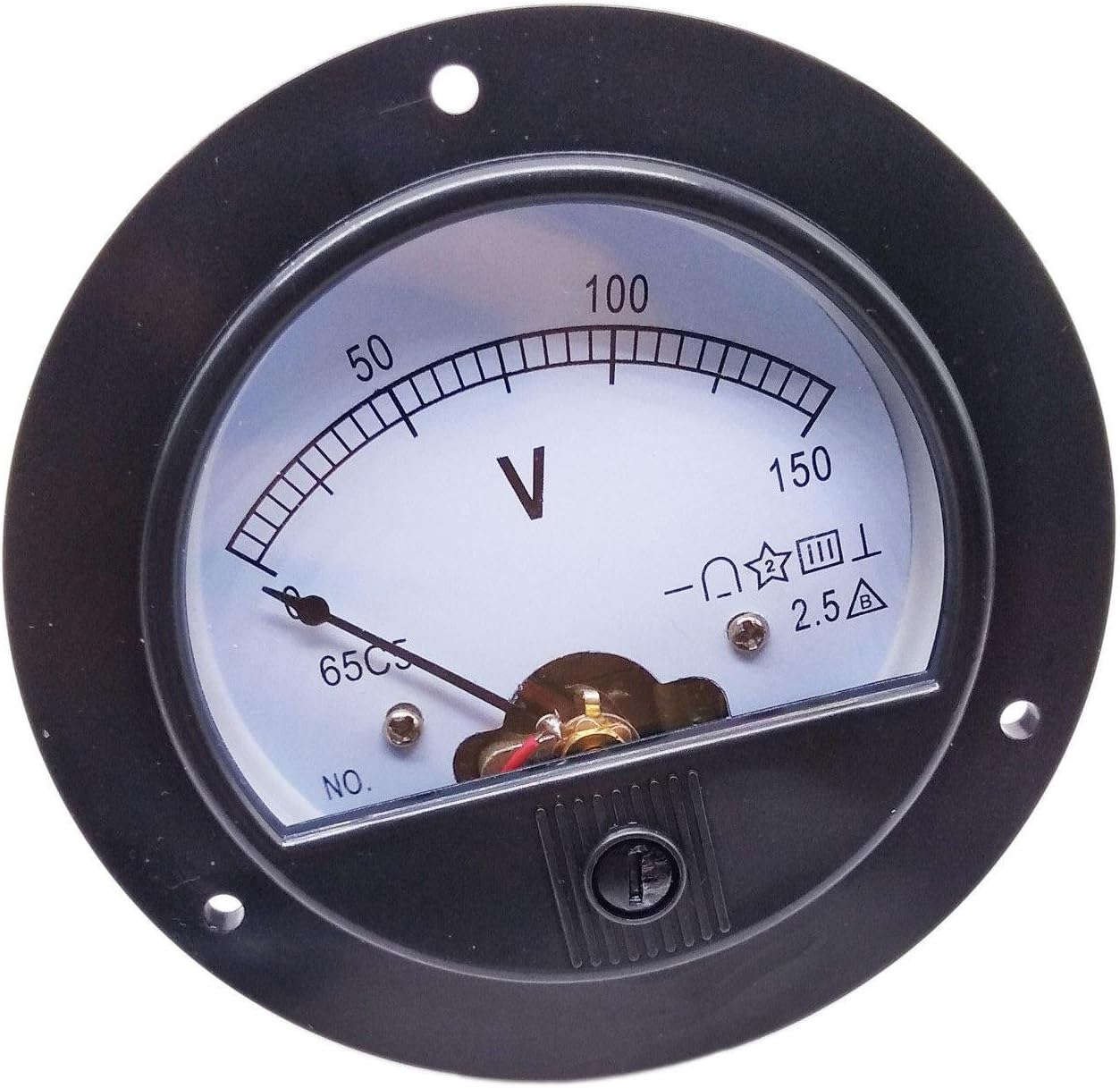 Amazon.com: DC 0-150V Round Analog Volt Pointer Needle Panel Meter ...