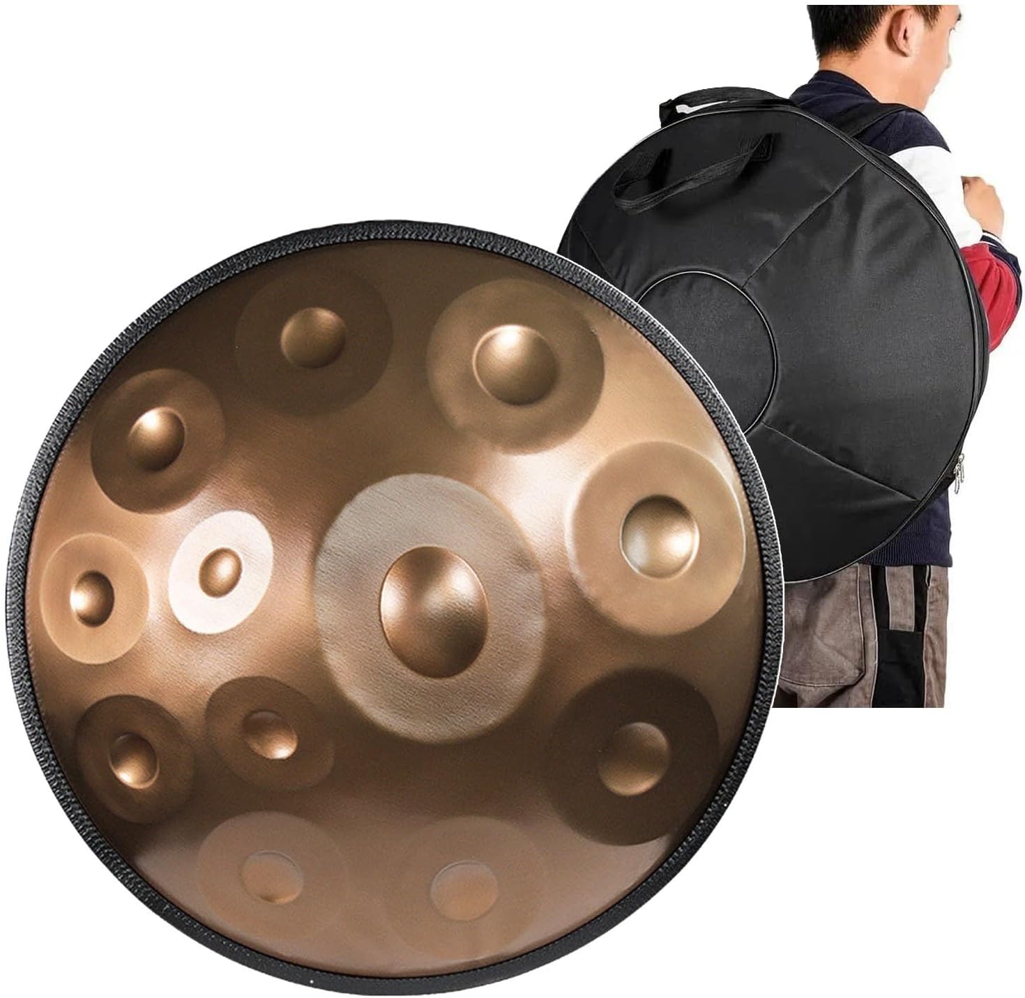 Amazon.com: Steel Drum in D Minor 12 Notes 432Hz/440Hz Manual Steel ...