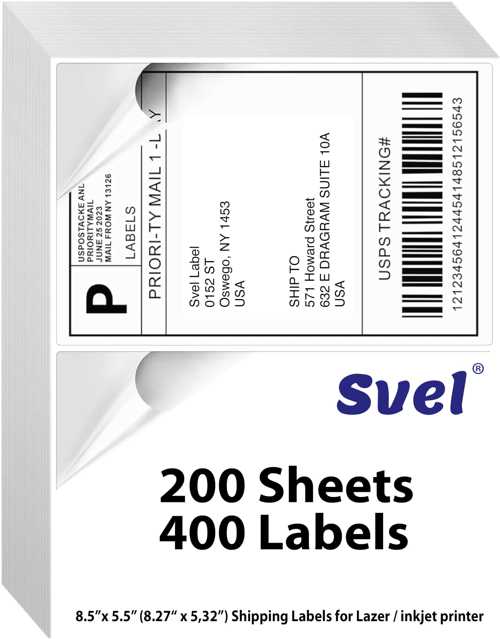 Snapklik.com : Svel Shipping Labels For Laser & Inkjet Printers ...