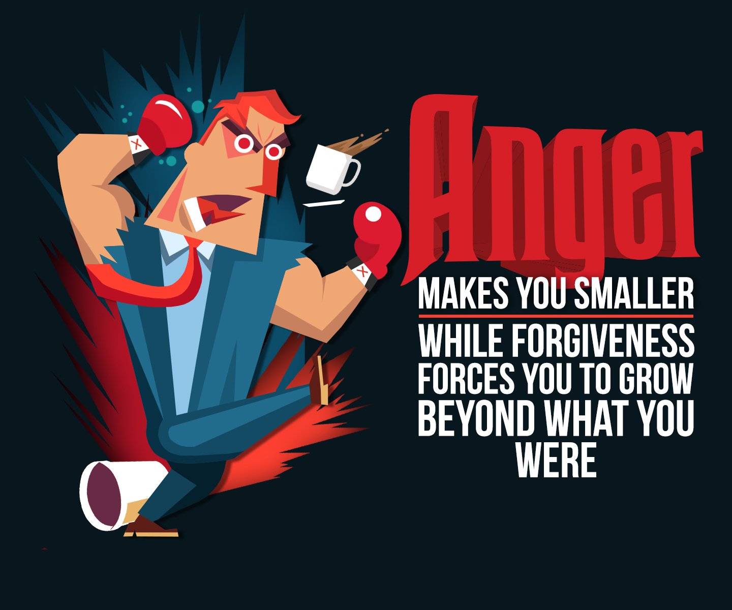 Islamic Motivational Posters |Anger Makes You Smaller While Forgiveness ...