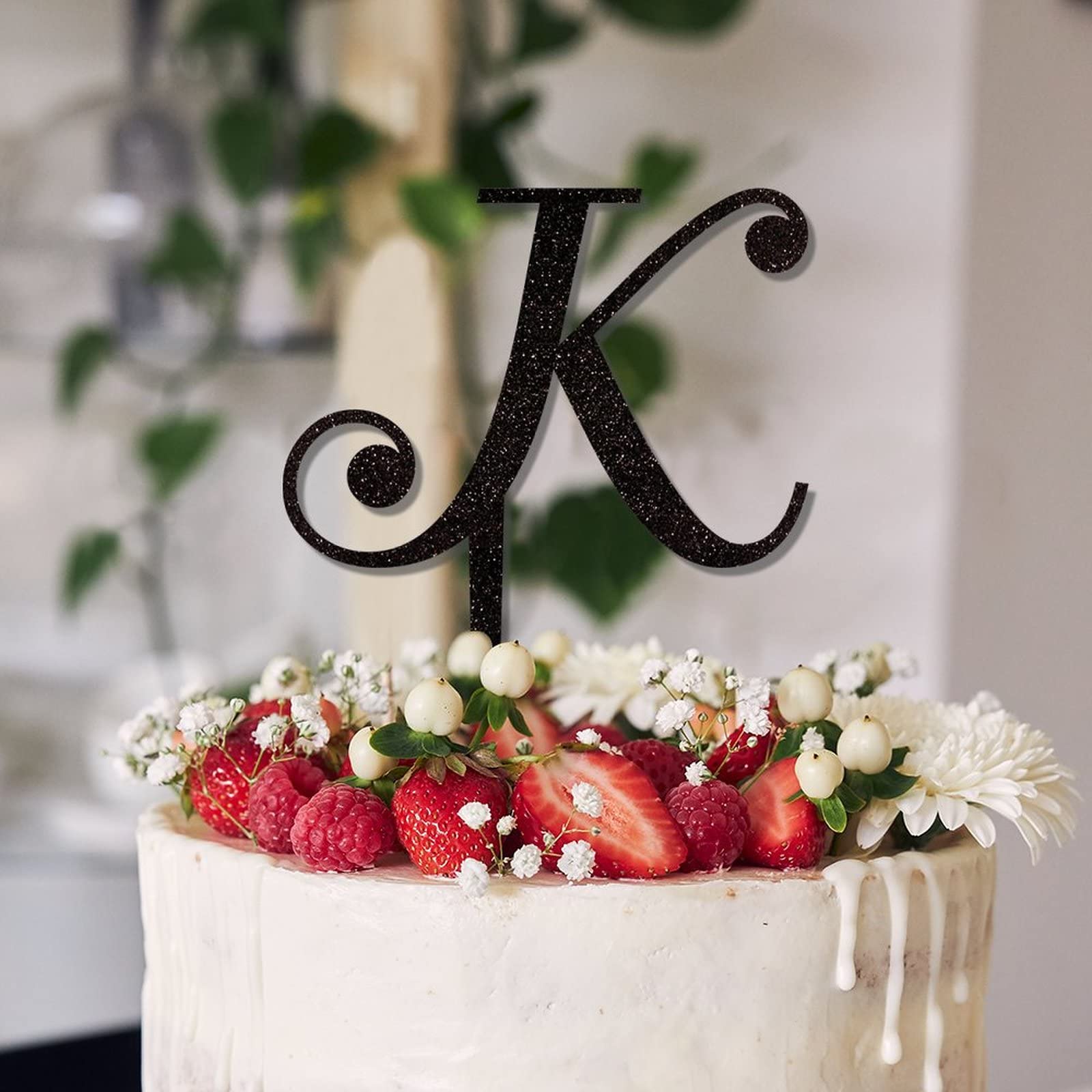 Large Letter F Monogram Wedding Cake Topper Amazon.com: Initial Letter