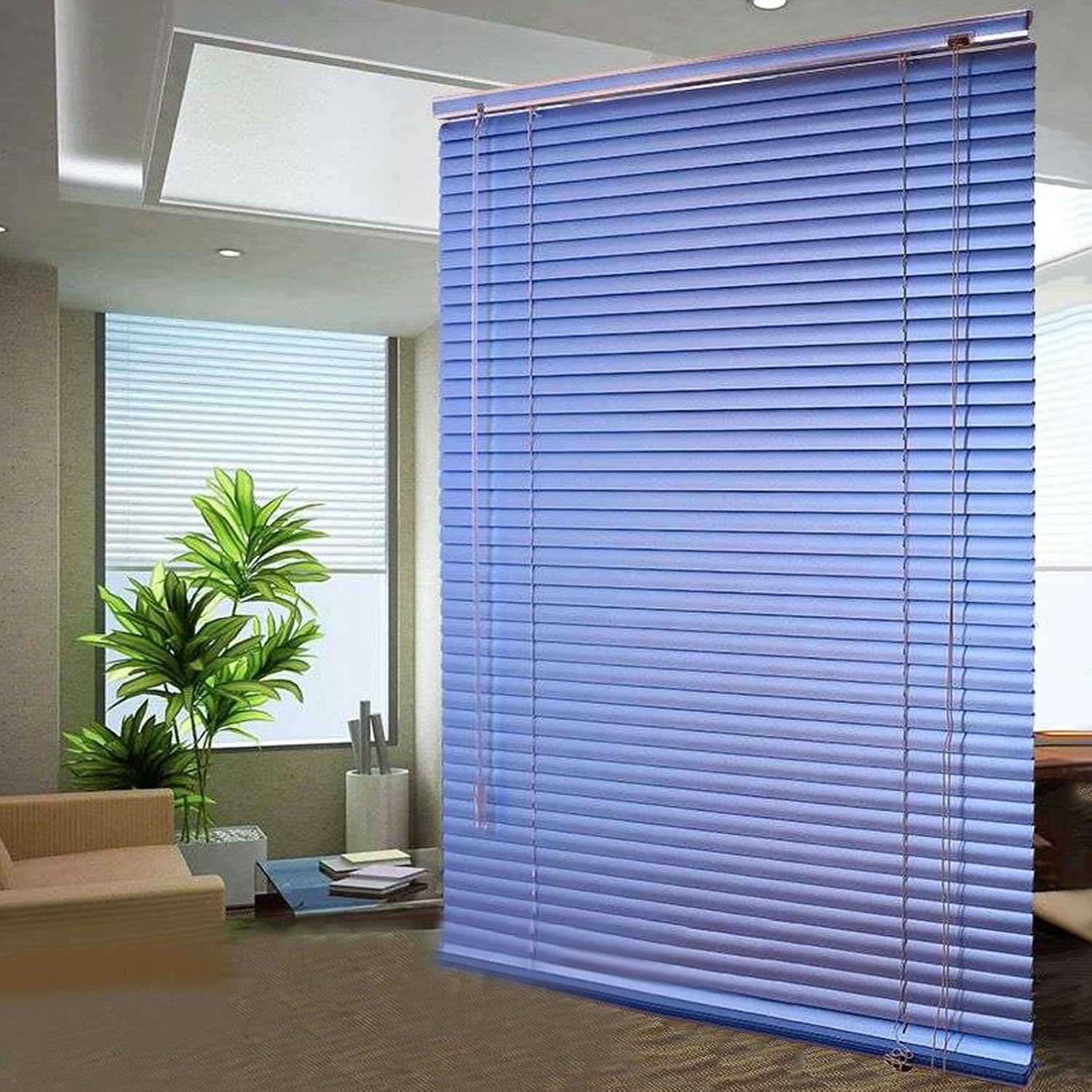 Sh000ad Blue Aluminium Venetian Blinds Window Shades,Blackout ...