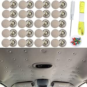 Amazon.com: XUESHA 40Pcs Car Roof Headliner Repair Rivets Repair Button ...