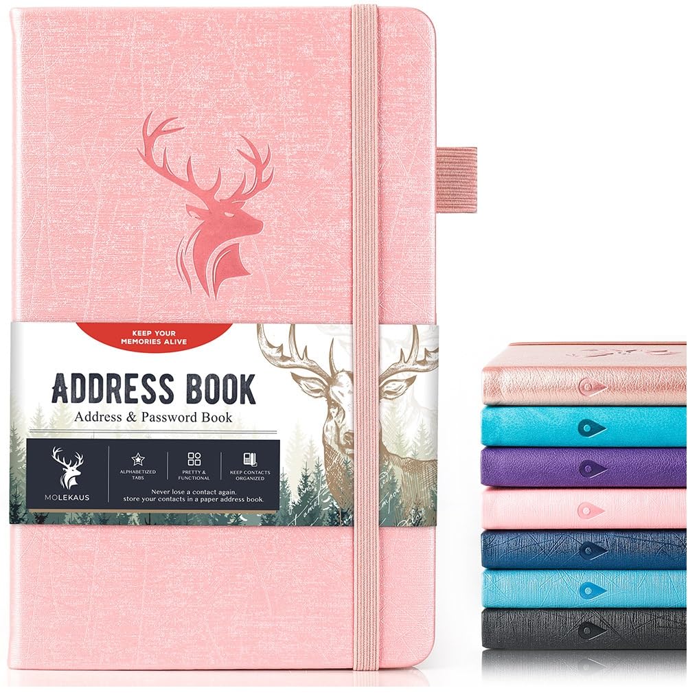 Amazon.com : Address Book with Alphabetical Tabs，Hardcover Small ...