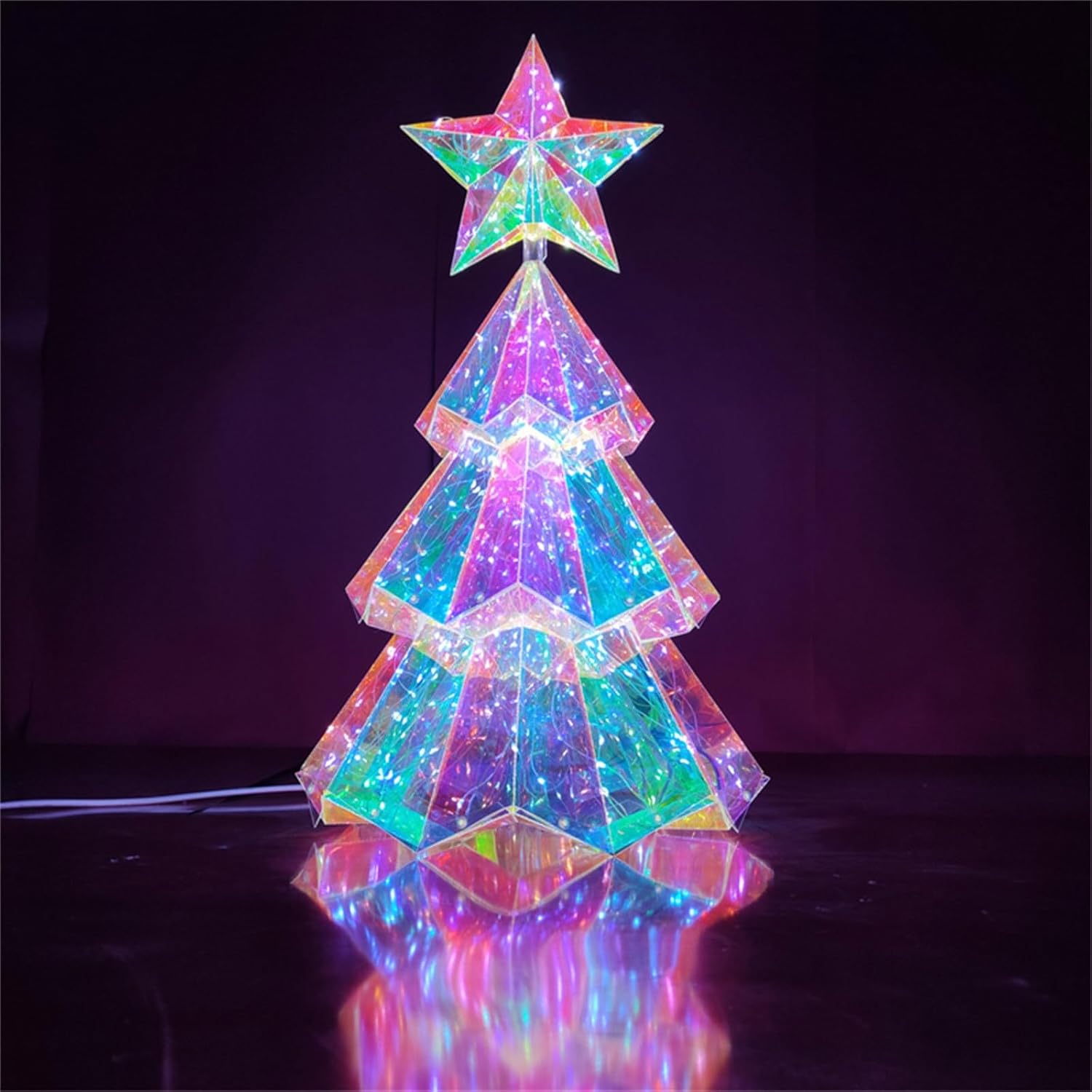 Amazon.com: Prismatic Iridescent Christmas Tree Prismatic Christmas ...