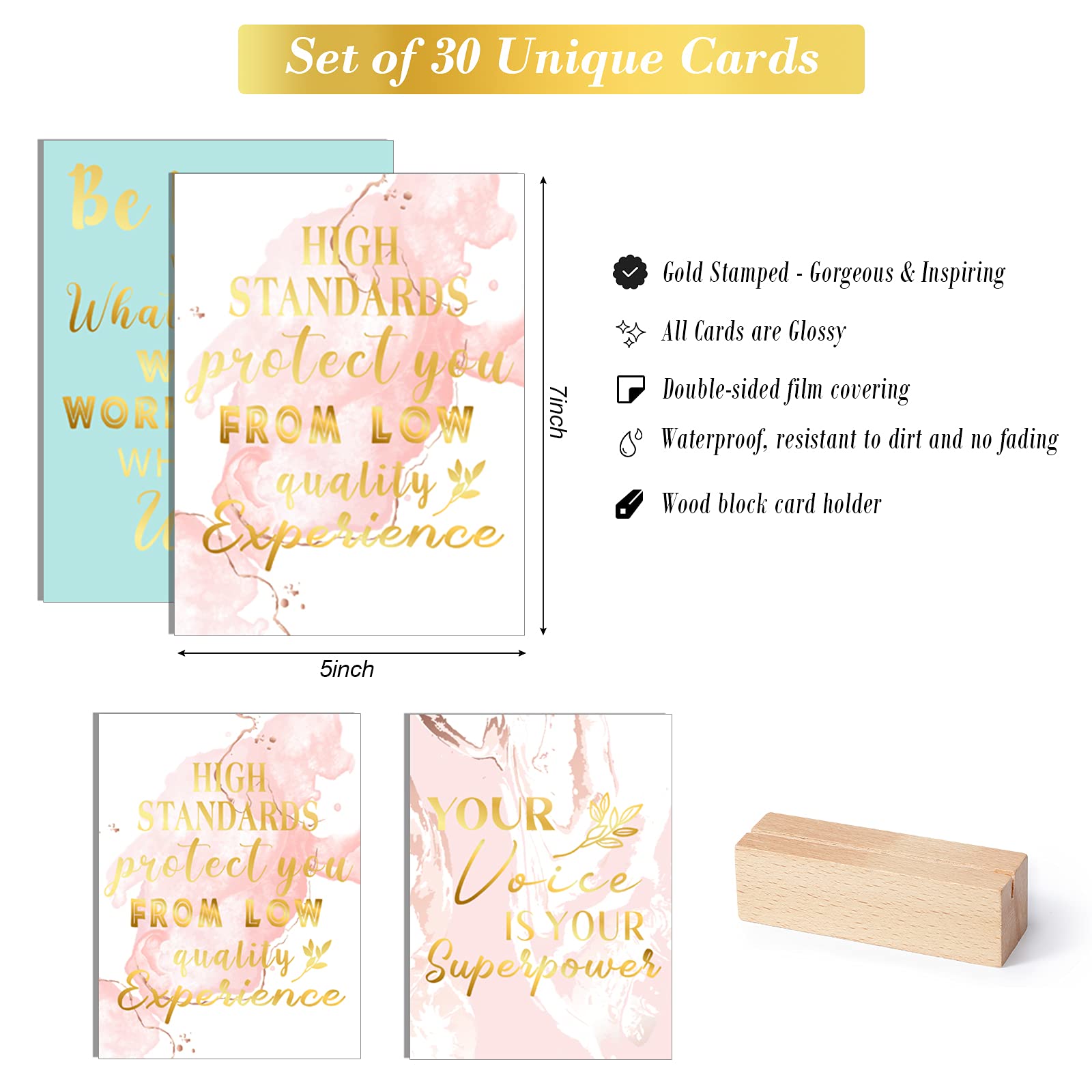 Buy 30 Pieces Inspirational Quote Desk Card, Inspirational Desk Decor ...