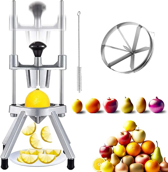 Amazon.com: Commercial Lemon Cutter with V-Shaped 420 Stainless Steel ...