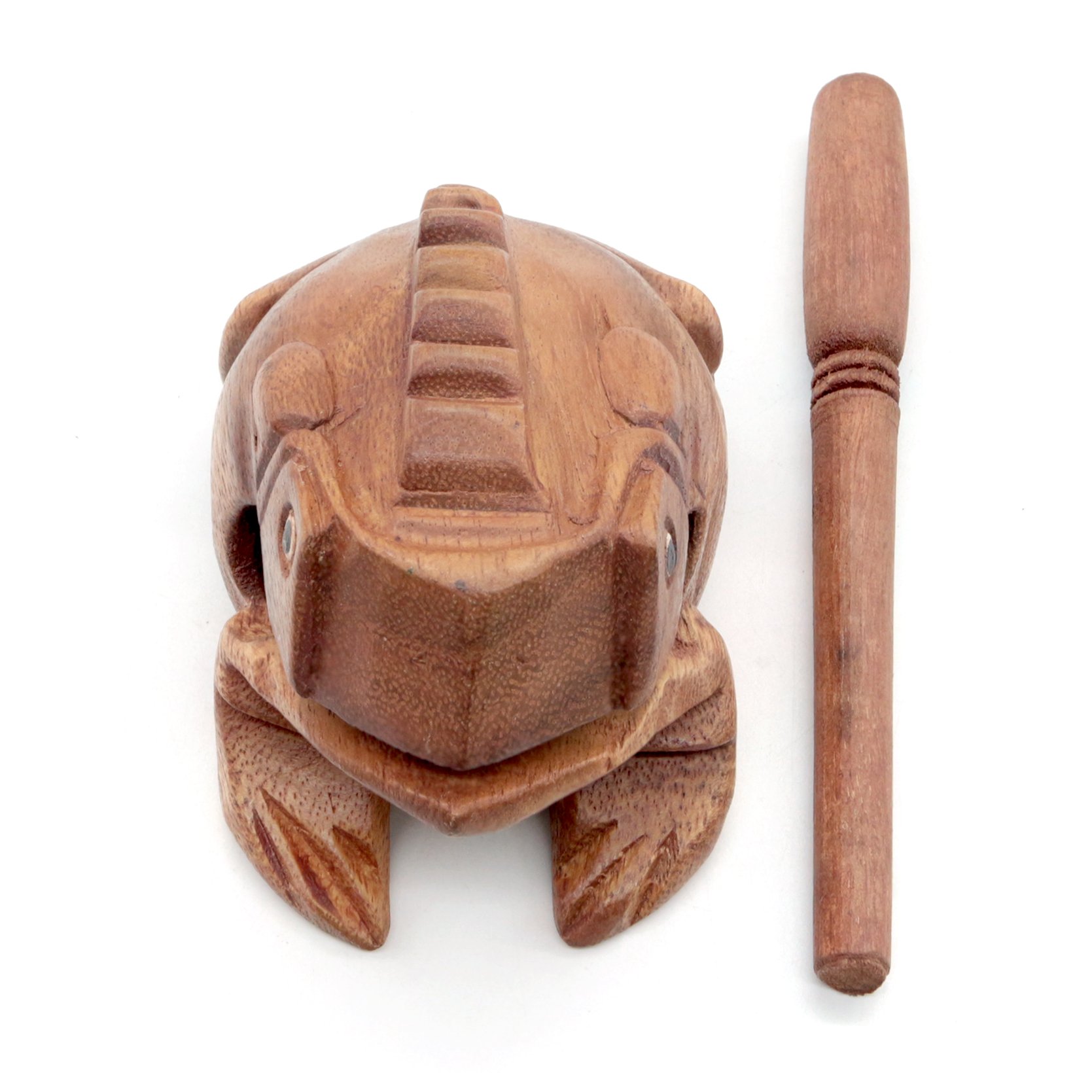 4 Inches Frog Guiro Rasp Small Instrument Musical Wooden Percussion ...