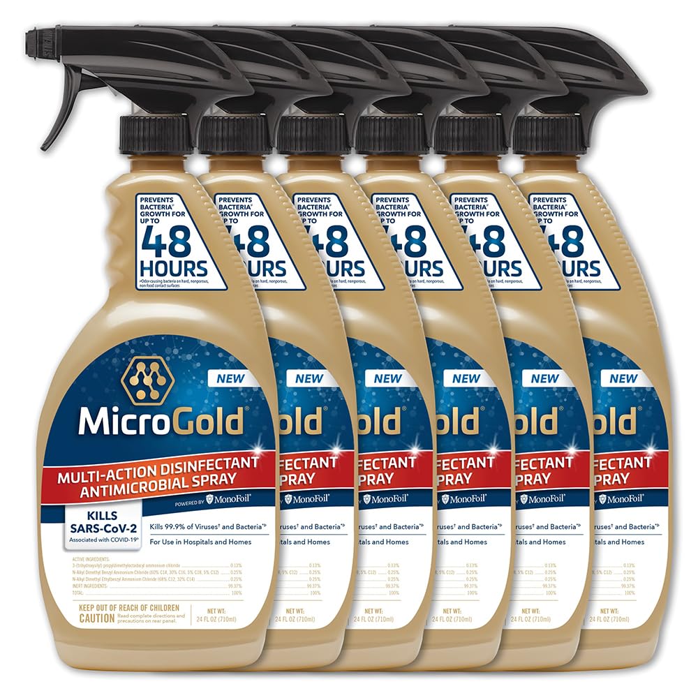Amazon.com: MicroGold Multi-Action Disinfectant Antimicrobial Spray ...