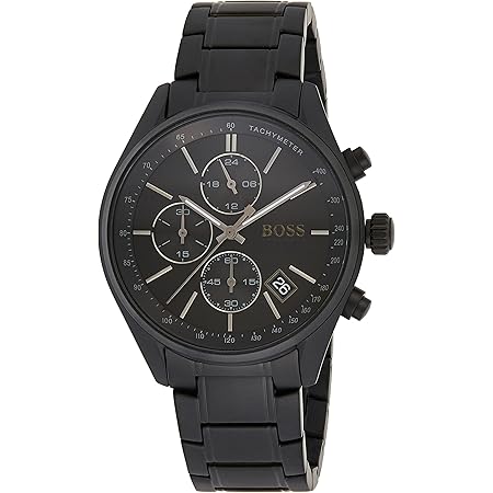 BOSS Herren Chronograph Quarz Uhr mit Edelstahl Armband 1513538 ...