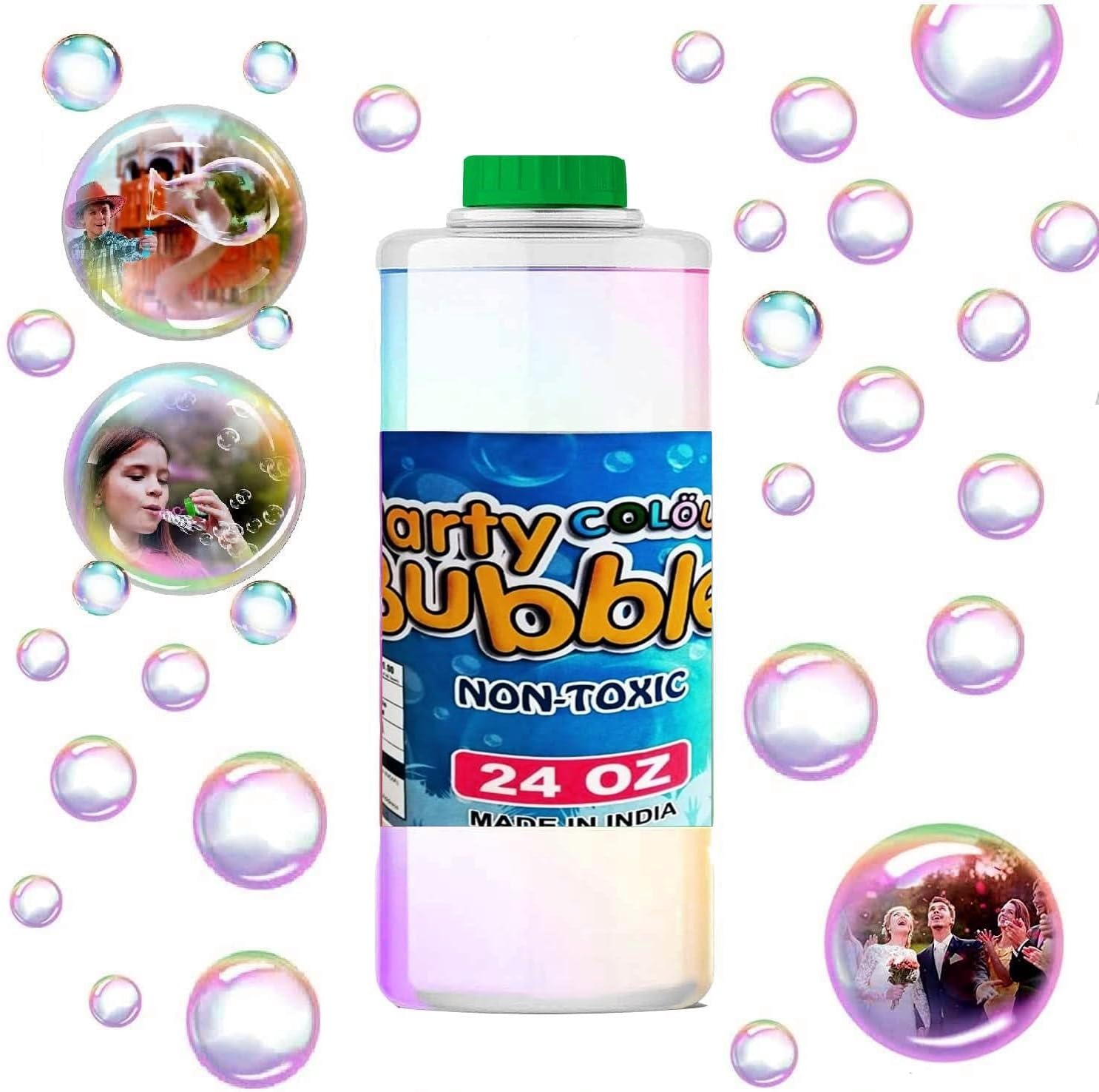 Buy Chanak Bubble Liquid Solution Bottle, 750 ml of Colorful Bubbles ...