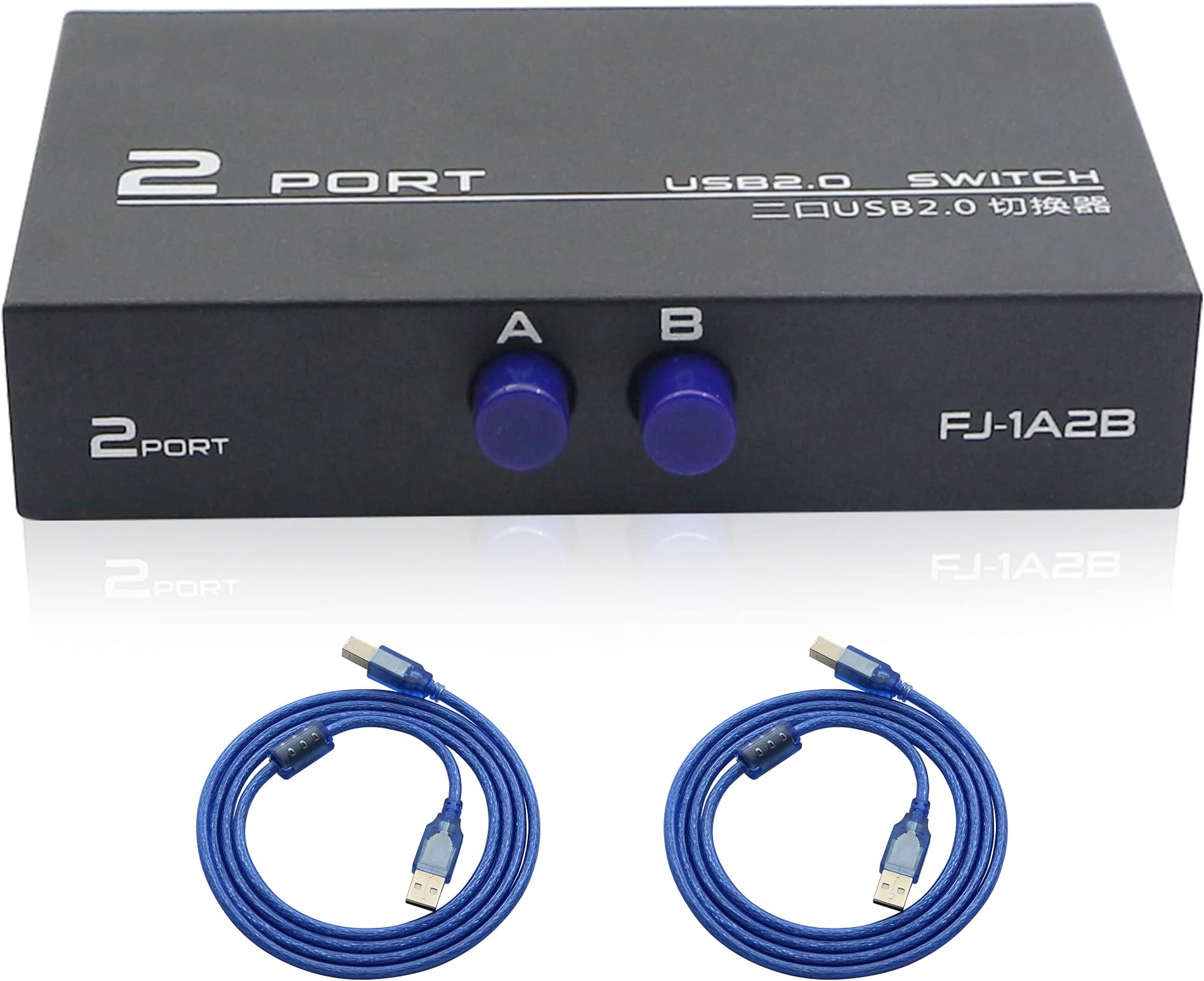 IOGEAR 2 Port USB 2.0 Switch - Auto Printer Switch - Manually or Auto ...