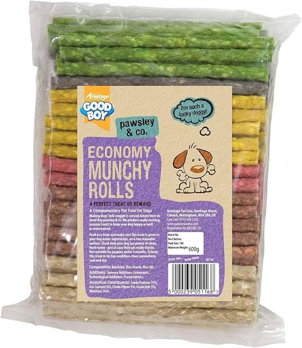 Good Boy - Assorted Small Munchy Rolls - Dog Chews - A Perfect Treat or ...