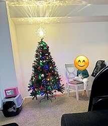 Amazon.com: 6ft Christmas Tree, BUPPLEE Unlit Artificial Christmas Tree ...