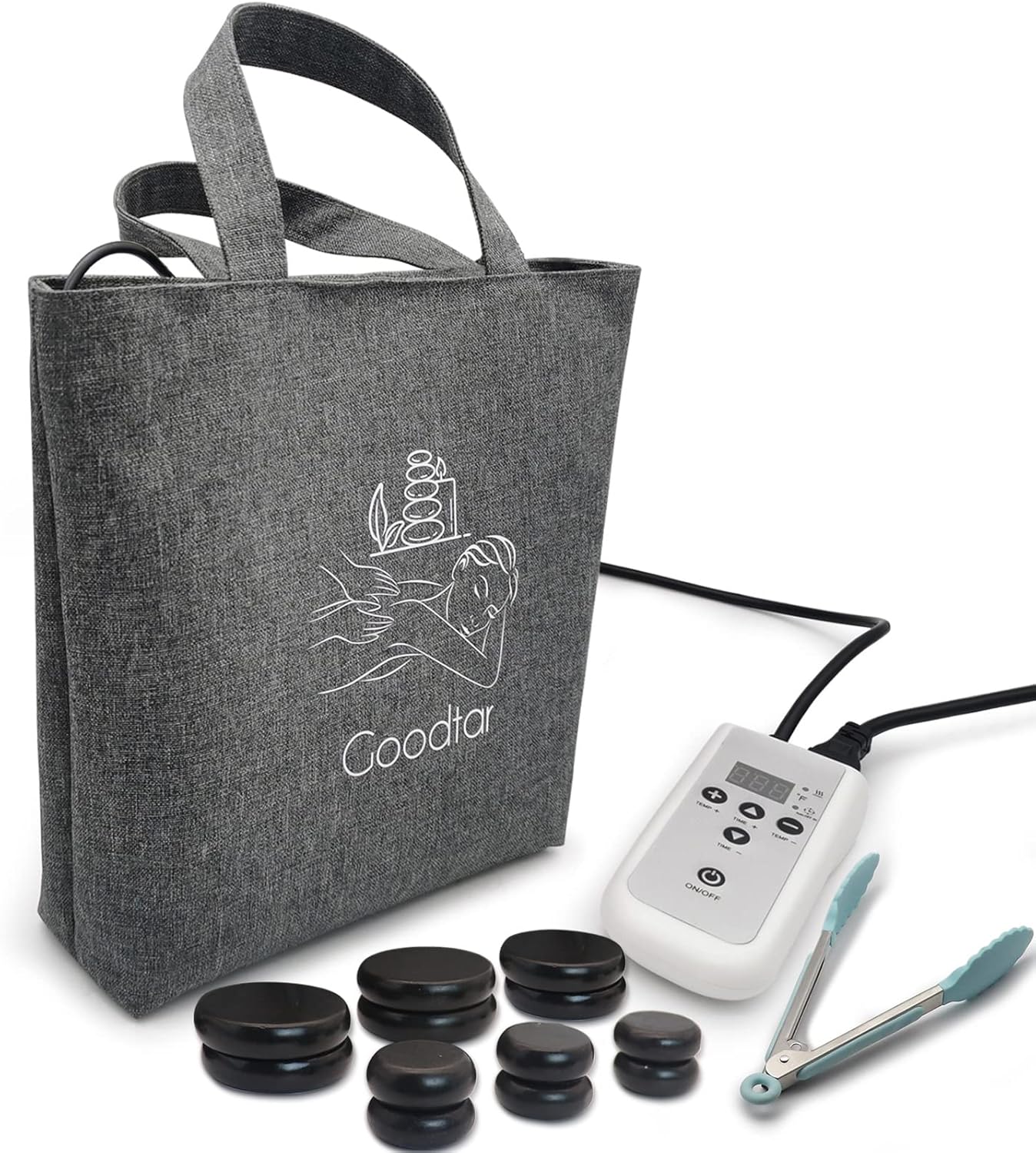 Amazon.com: Goodtar Portable Hot Massage Stone Warmer -Temperature ...