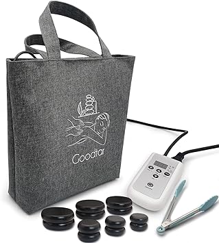 Amazon.com: Goodtar Portable Hot Massage Stone Warmer -Temperature ...