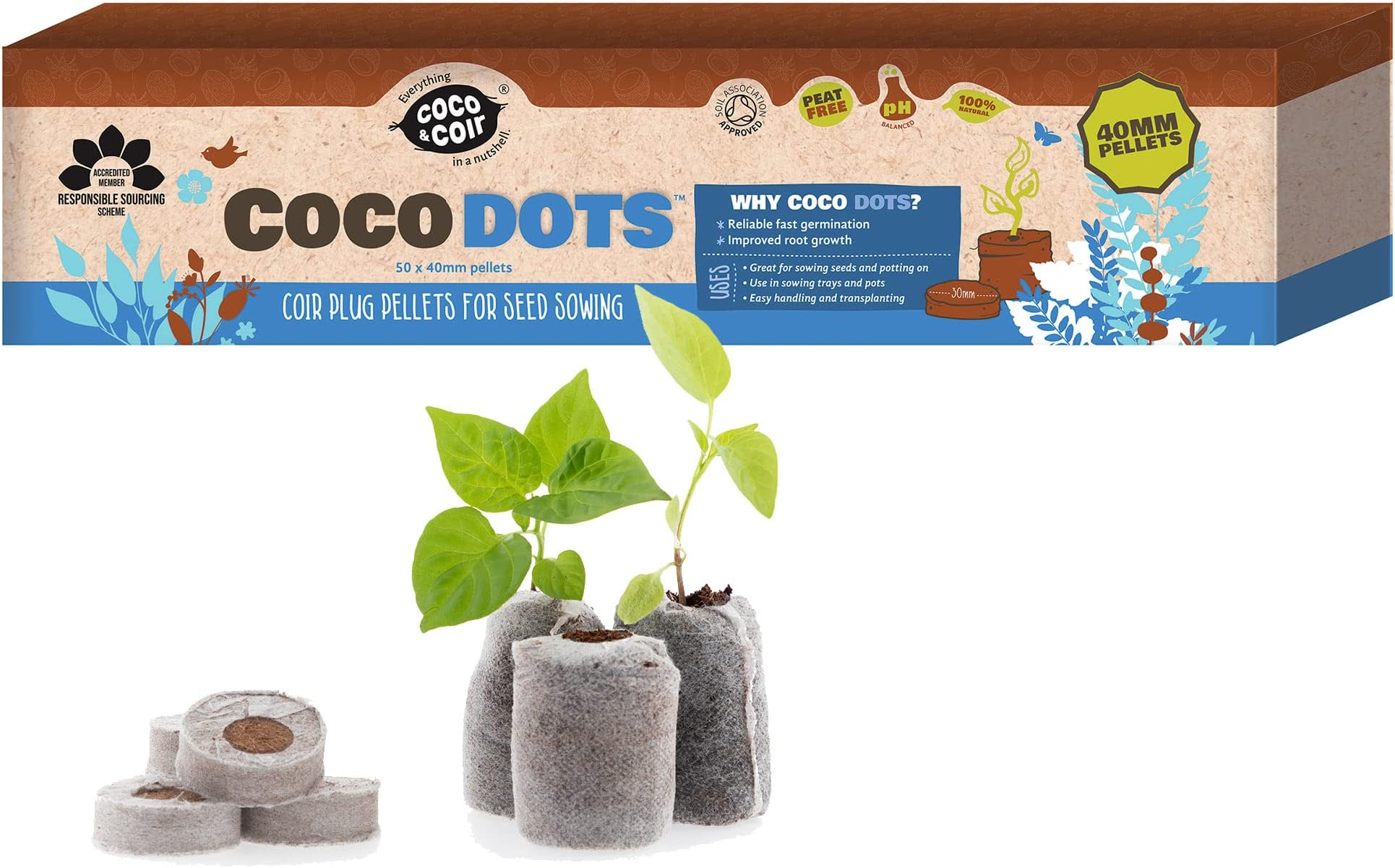 Peat-free Coir Pellet Compost Disks for Seeding Plug Plants ...