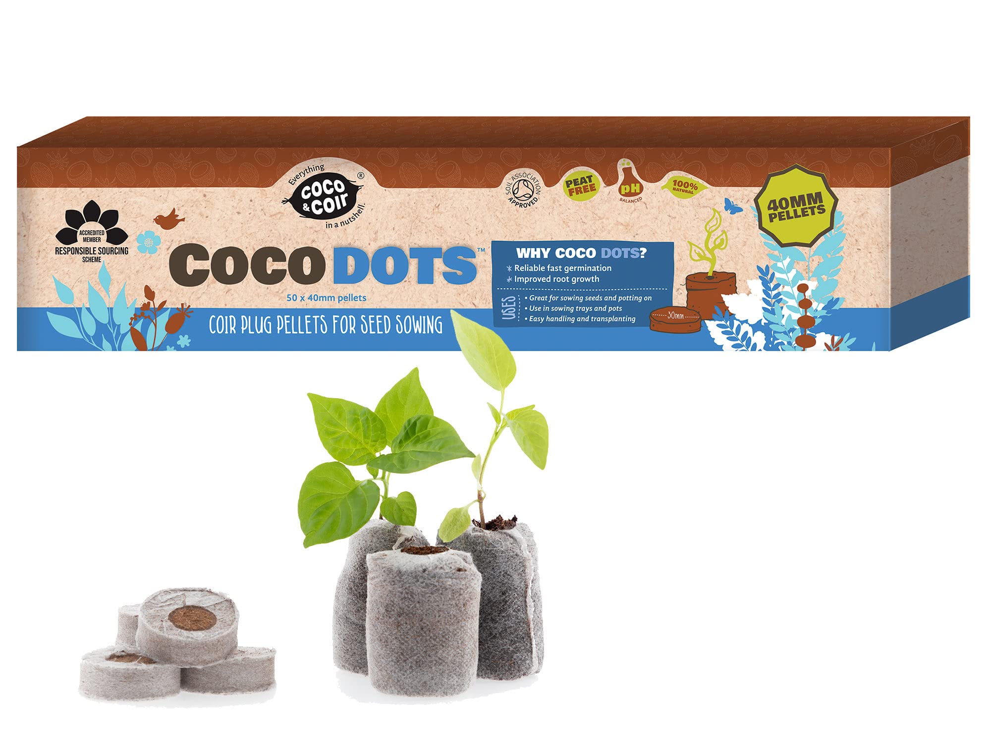 Peat-free Coir Pellet Compost Disks for Seeding Plug Plants ...