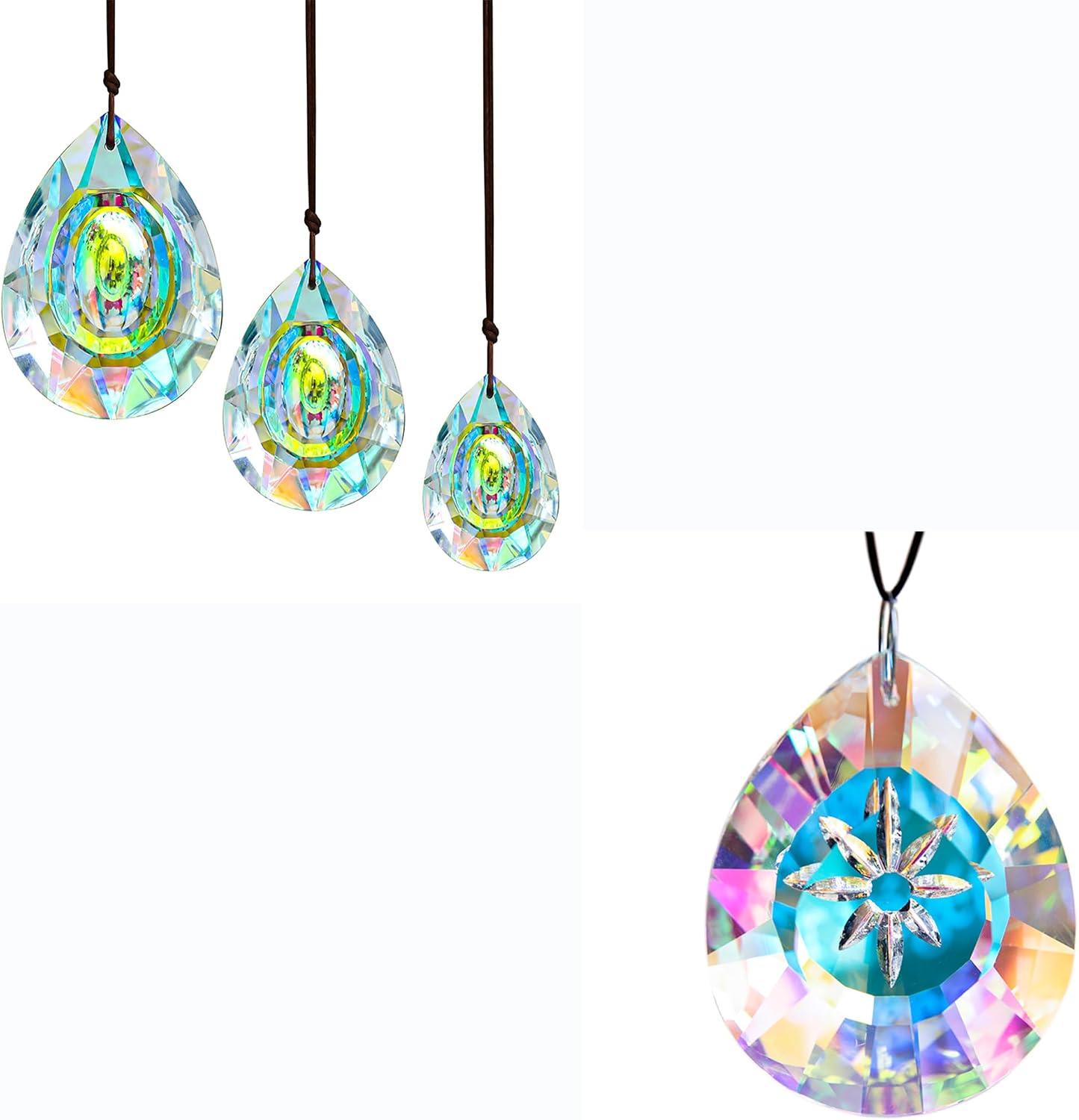 Amazon.com: H&D HYALINE & DORA Crystal Rainbow Sun Catcher Hang for ...