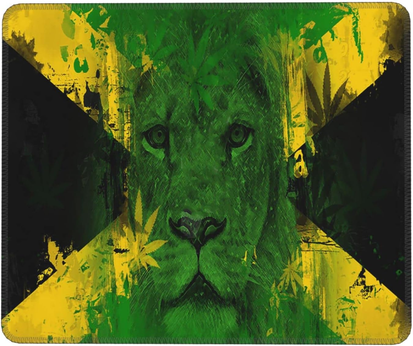Amazon.com: Rasta Lion of Judah Jamaican Mouse Pad Non Slip Rubber Base ...