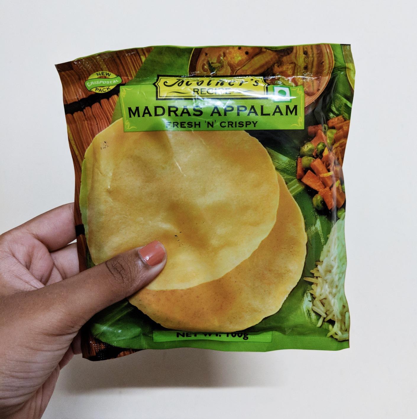 Mother's Recipe Madras Appalam, 100g : Amazon.in: Grocery & Gourmet Foods