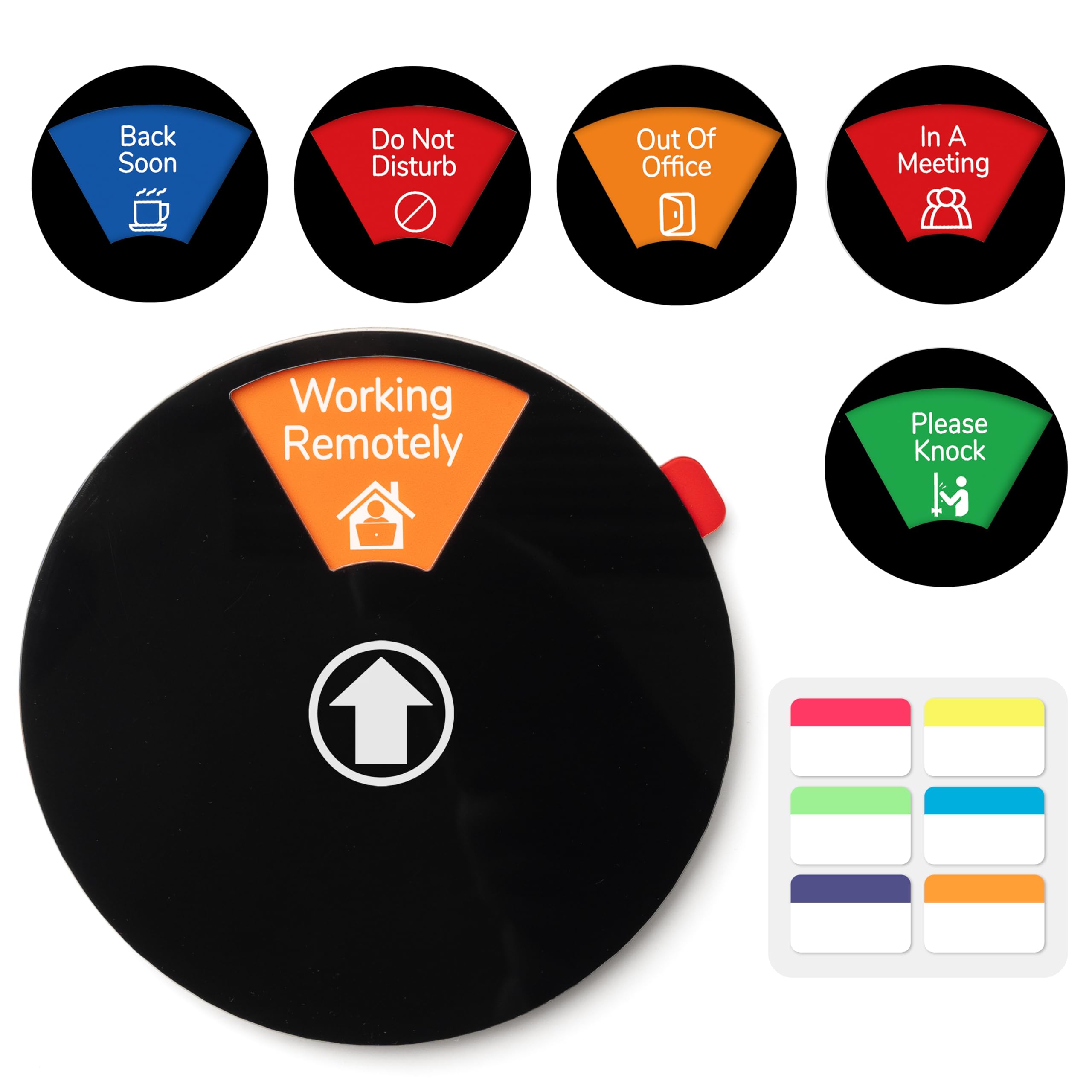 Amazon.com : Office Door Sign Do Not Disturb, 6 Options Privacy Wheel ...