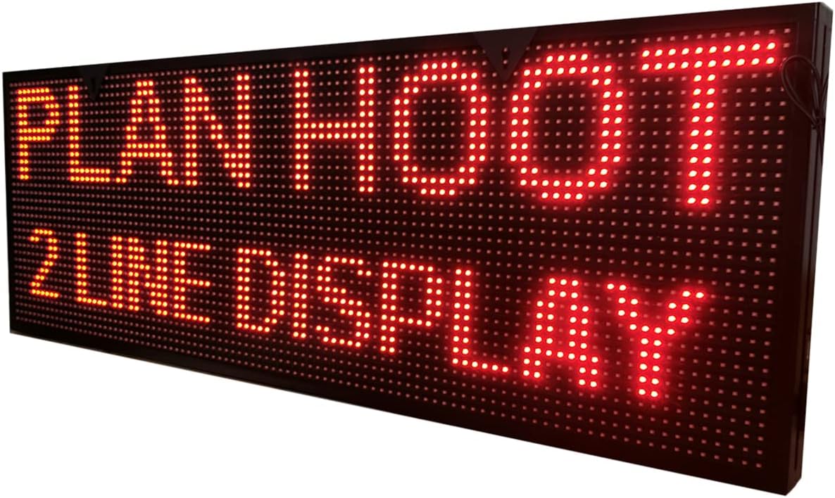 Amazon.com : RED Color Display LED Scrolling Sign for shops ...