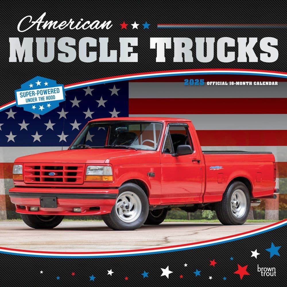 Amazon.com: BrownTrout, American Muscle Trucks 2025 Wall Calendar ...