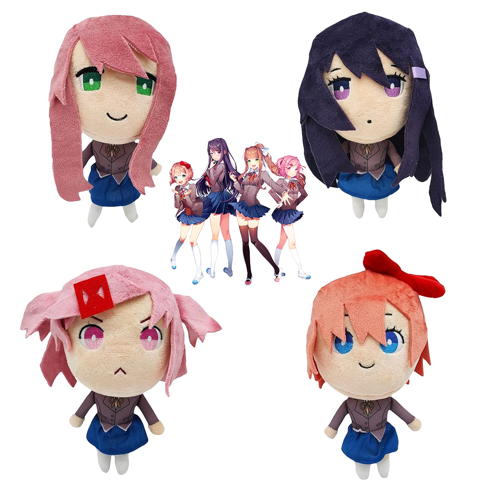 Buy DDLC Plush, Doki Doki Literature Club Plush, Monika Plush, Natsuki ...