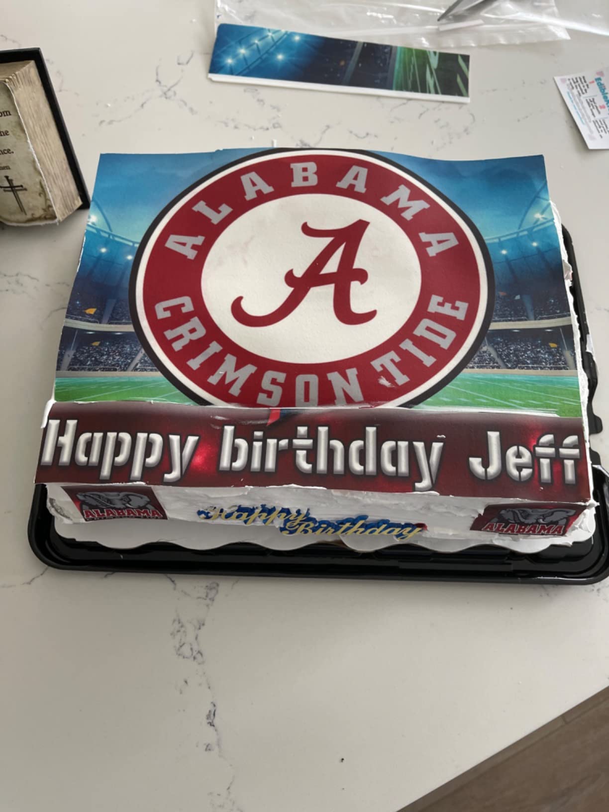 Amazon.com: Alabama Personalized Cake Topper 1/2 11 x 17 Inches ...
