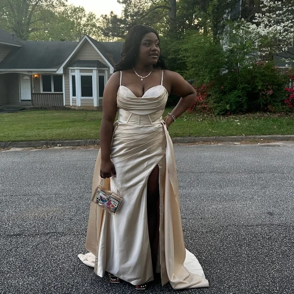 $14/mo - Finance Satin Prom Dresses for Women 2024 Long Sweetheart ...