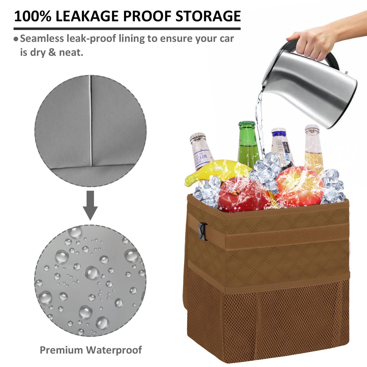 Snapklik.com : Car Trash Can For Car Cute, Car Trash Bag Bin Hanging ...